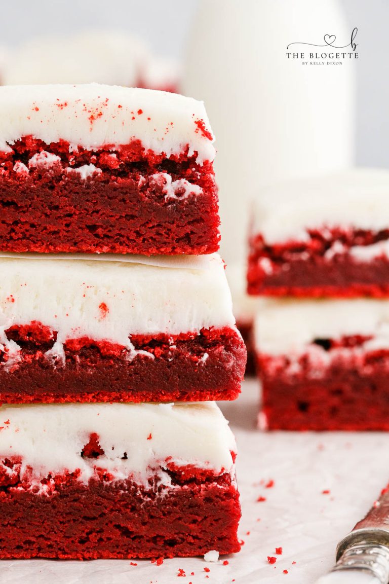 Red Velvet Cookie Bars