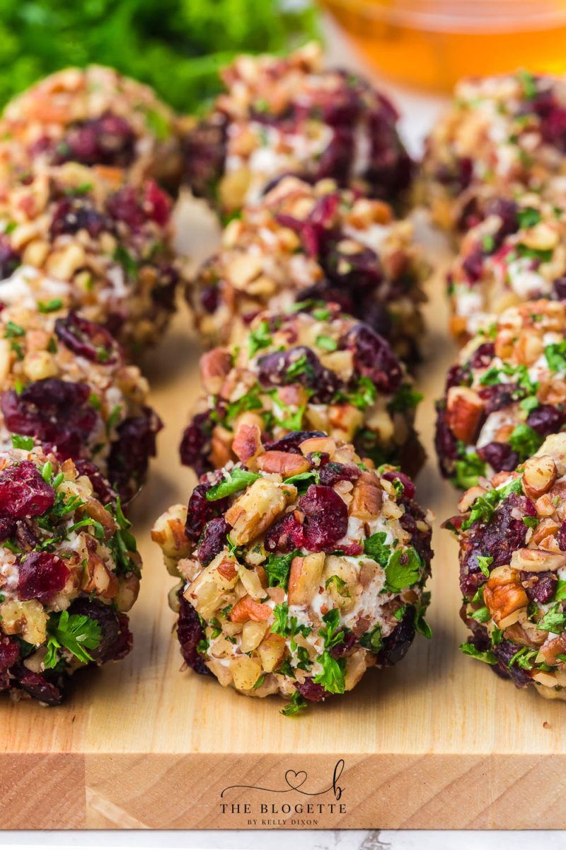 Cranberry Pecan Goat Cheese Balls